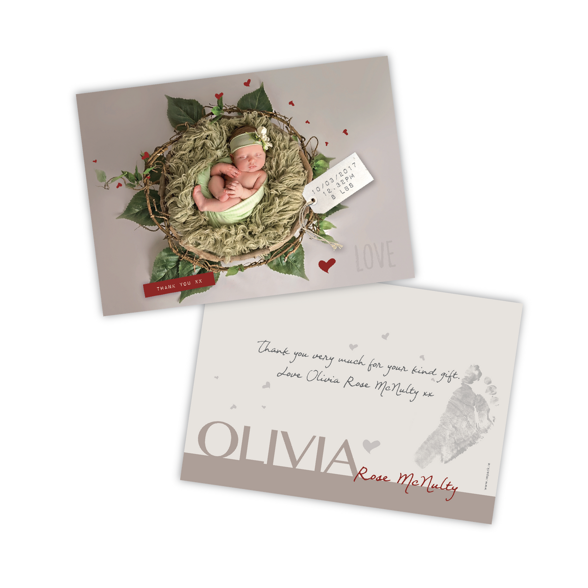 Baby Card - Baby Girl Postcard - 75 Cards – ImpackDesign